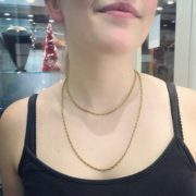 SOLD: Long Victorian anchor-link 18-carat gold chain | Karen Deakin ...
