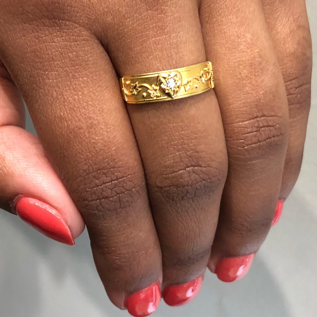 SOLD: Victorian diamond regard ring, hallmarked for Birmingham 1896 ...