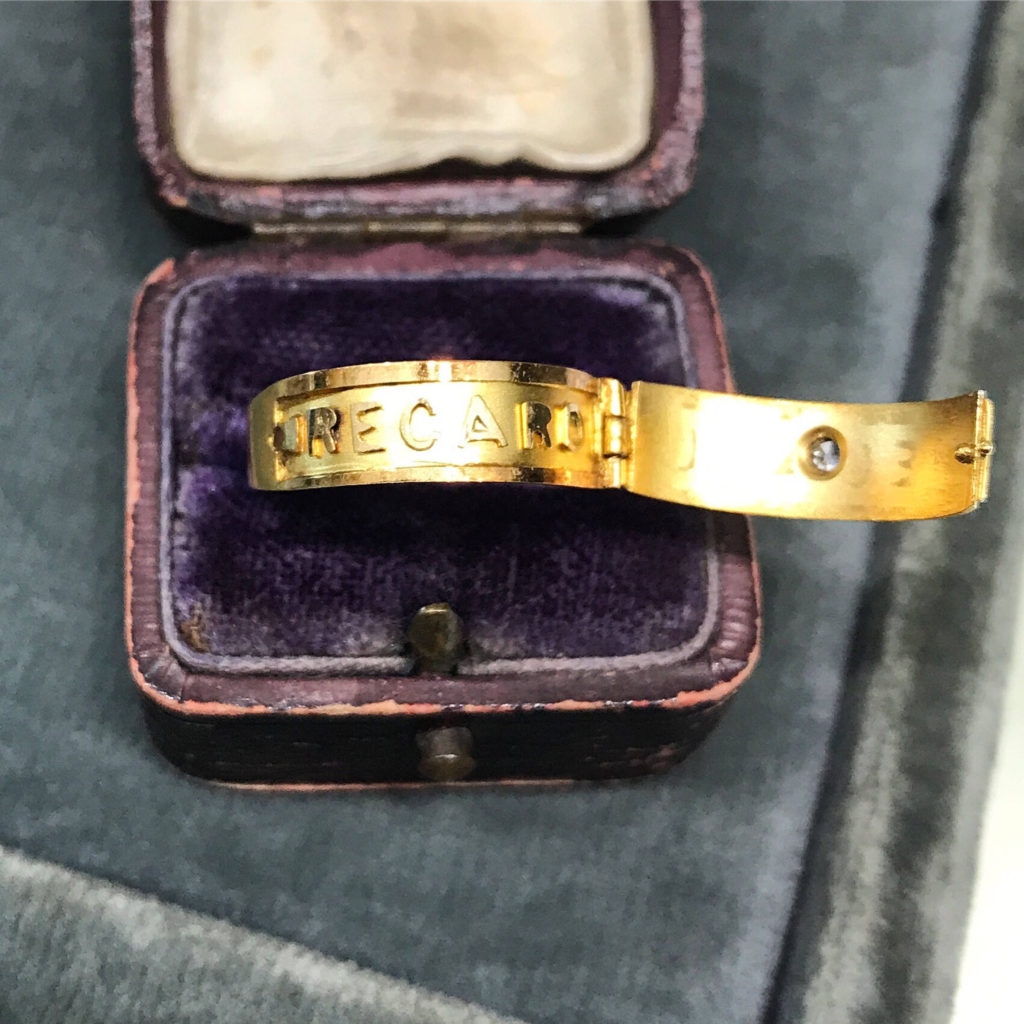SOLD: Victorian diamond regard ring, hallmarked for Birmingham 1896 ...