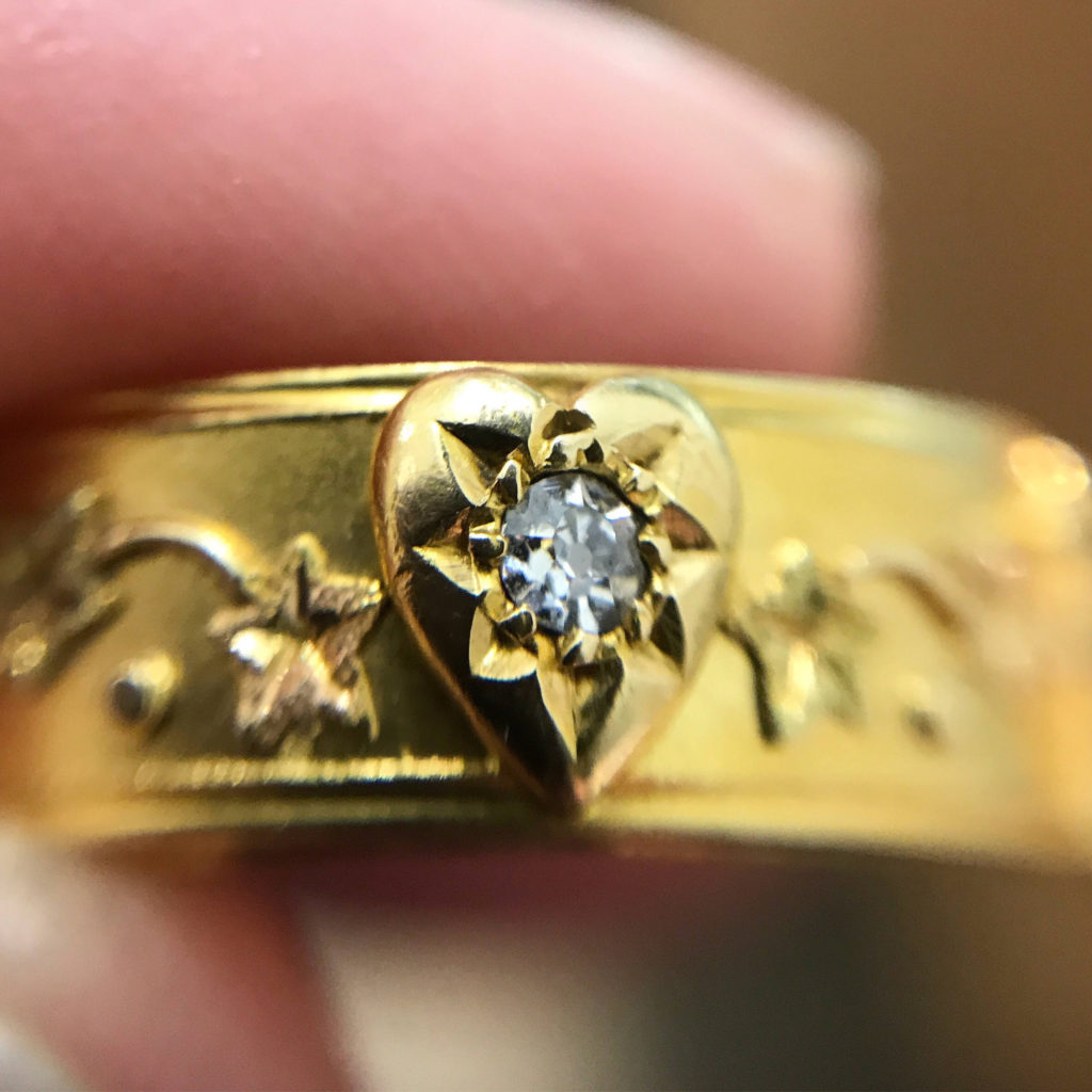 SOLD: Victorian diamond regard ring, hallmarked for Birmingham 1896 ...