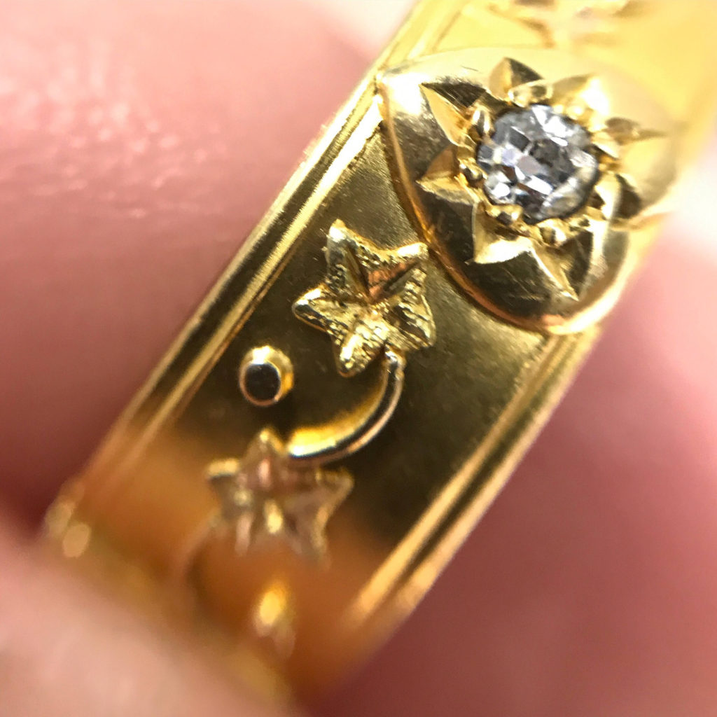 SOLD: Victorian diamond regard ring, hallmarked for Birmingham 1896 ...