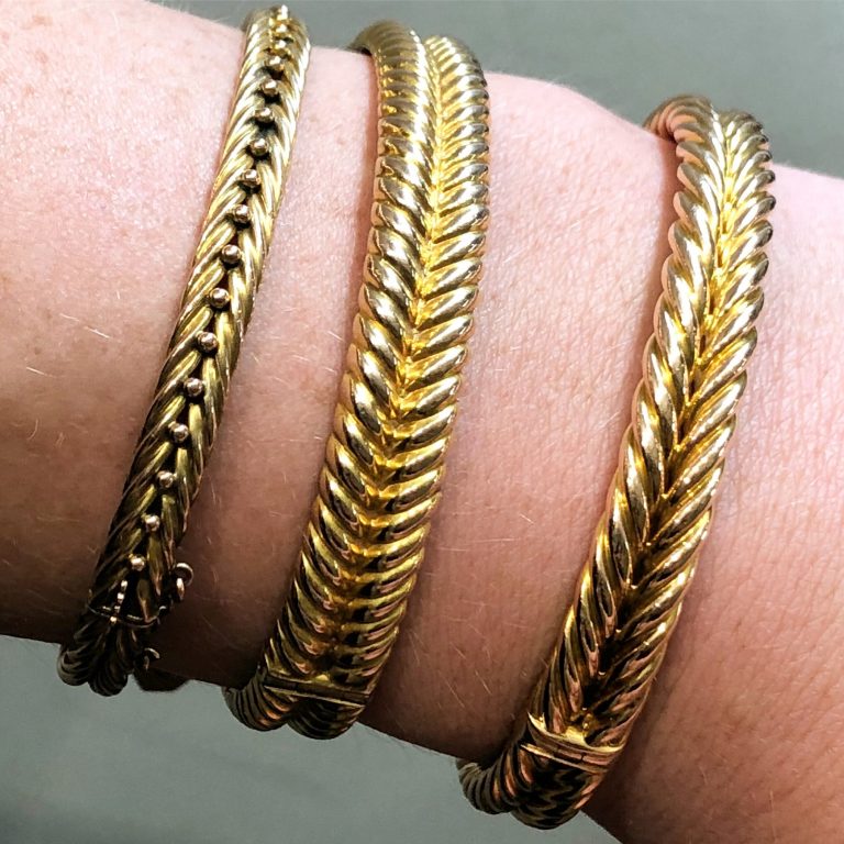 SOLD: Victorian gold 'magic' bangle, circa 1890 | Karen Deakin Antiques