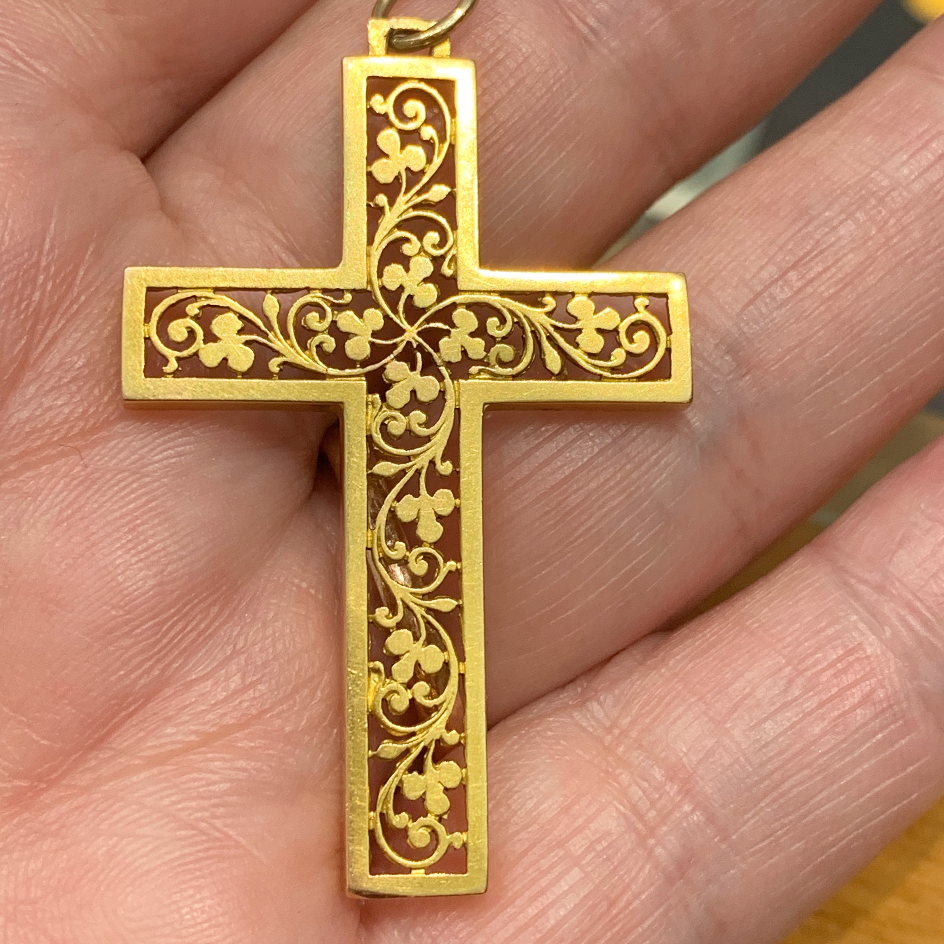 SOLD: Victorian cross with clover design, circa 1900 | Karen Deakin ...