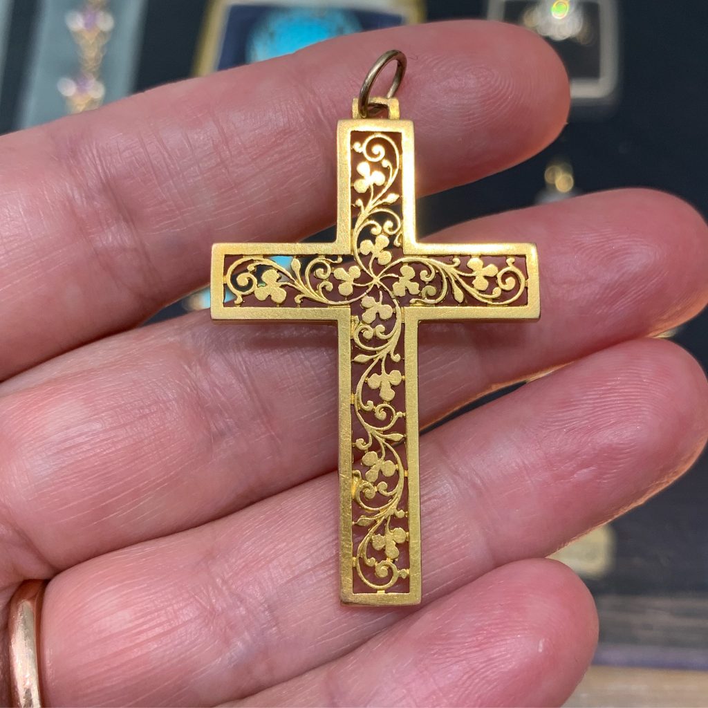 SOLD: Victorian cross with clover design, circa 1900 | Karen Deakin ...
