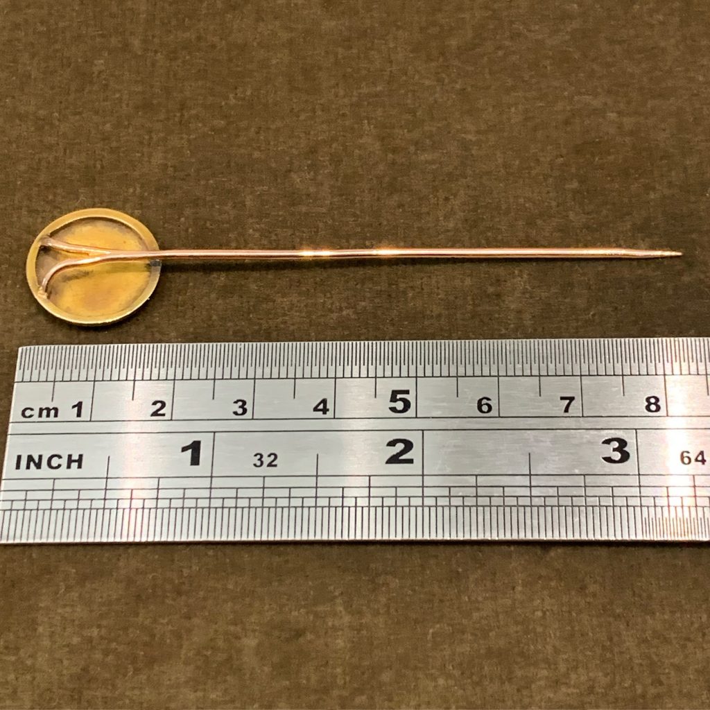 SOLD: Victorian enamelled angel stickpin with rose cut diamonds, circa ...