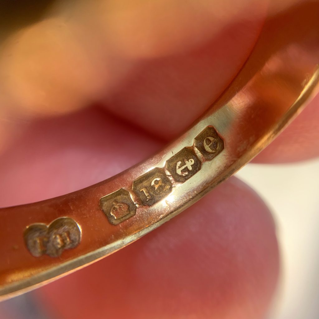 SOLD: Edwardian gold optical illusion 'magic' ring, hallmarked ...