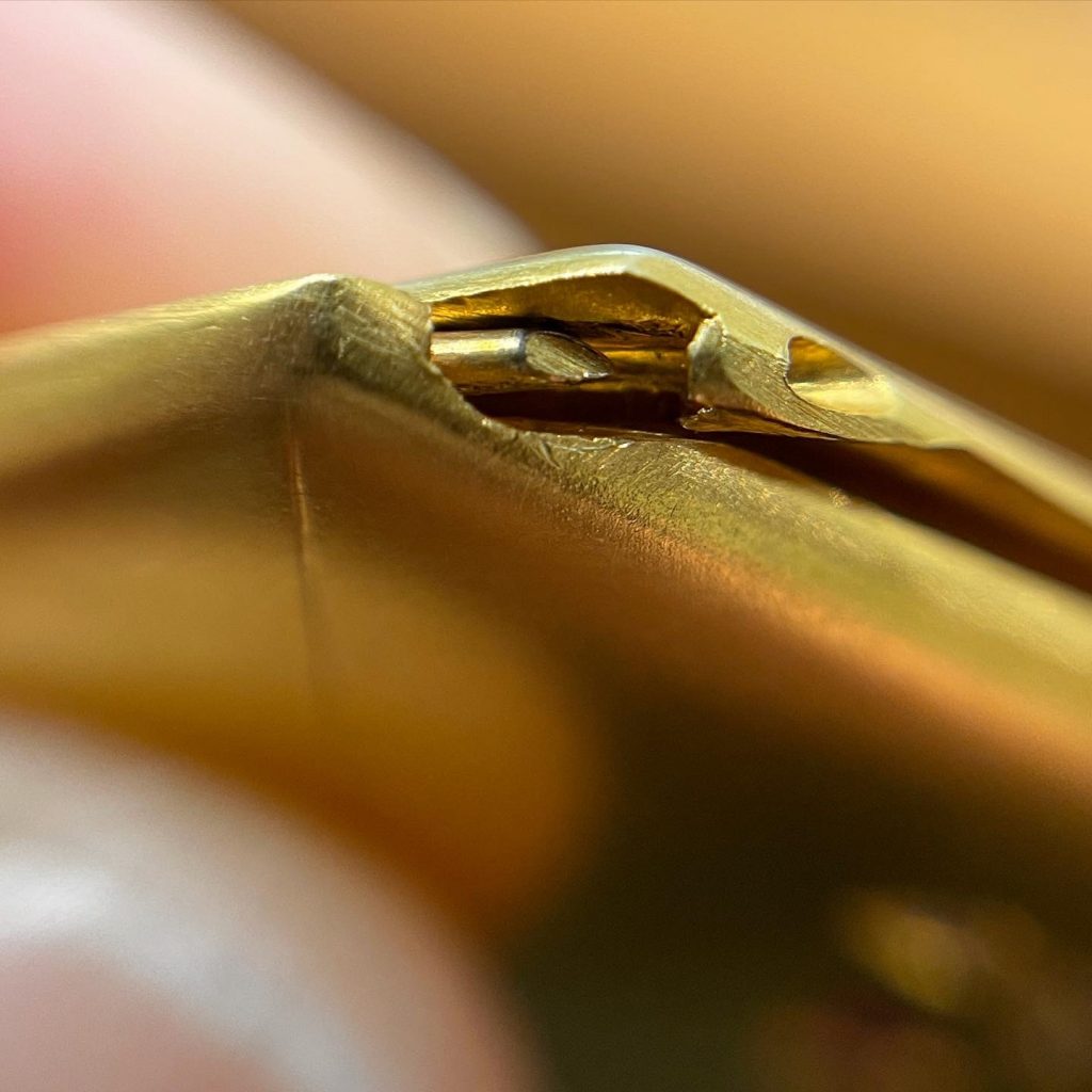 Gold mirror locket with ruby and diamond roses, circa 1920 | Karen ...
