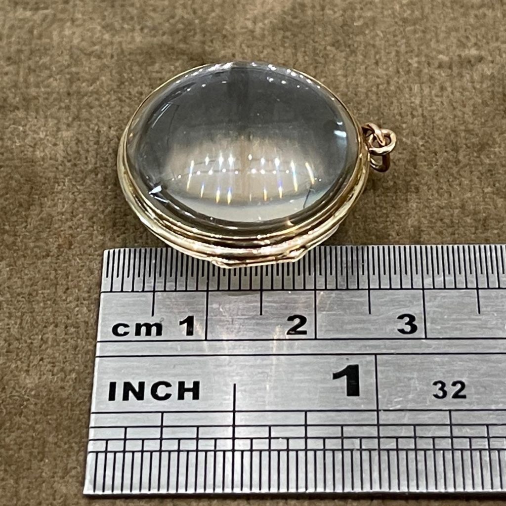SOLD: Victorian rock crystal locket in 14-carat yellow gold, circa 1880 ...