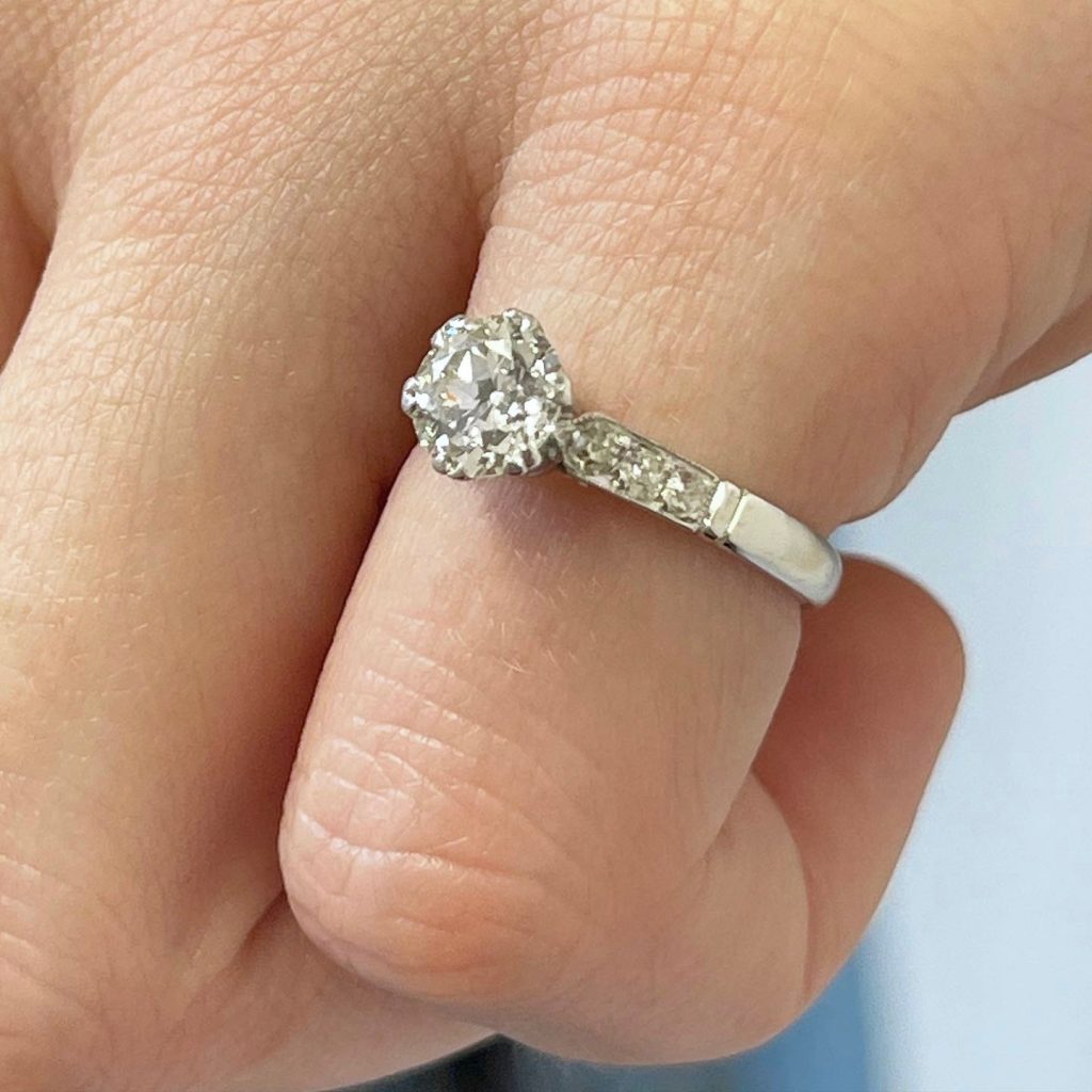 SOLD: Diamond solitaire engagement ring in platinum, circa 1930 | Karen ...