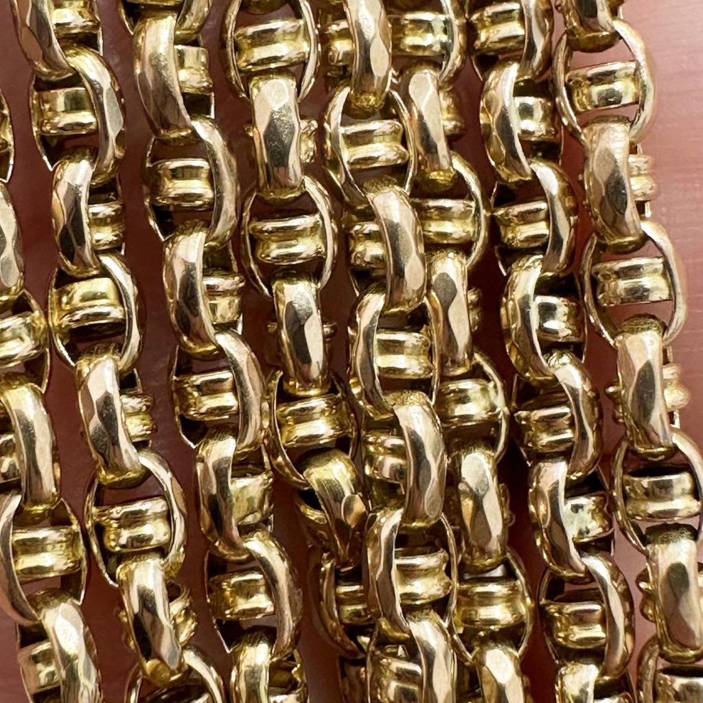 SOLD: Victorian yellow gold guard chain, circa 1890 | Karen Deakin Antiques