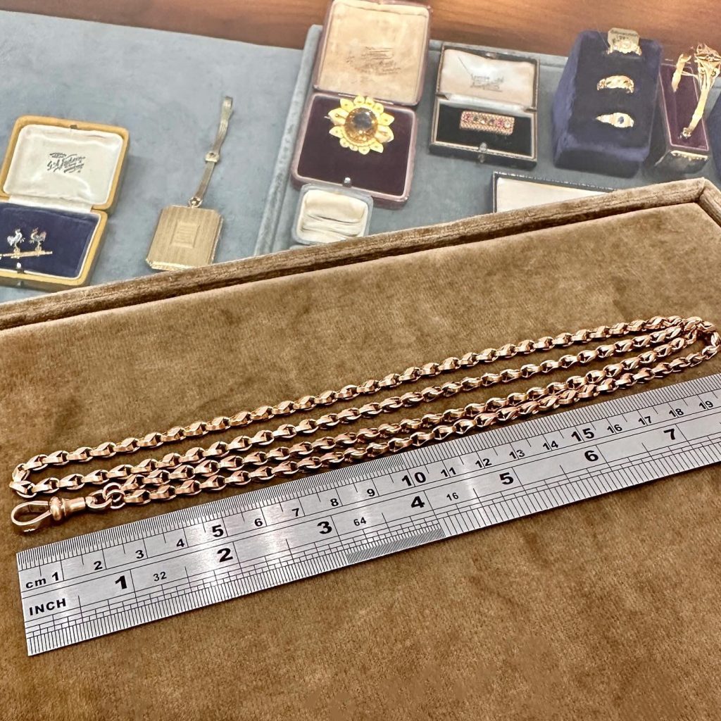 SOLD: Victorian rose gold tulip link chain, circa 1890 | Karen Deakin ...