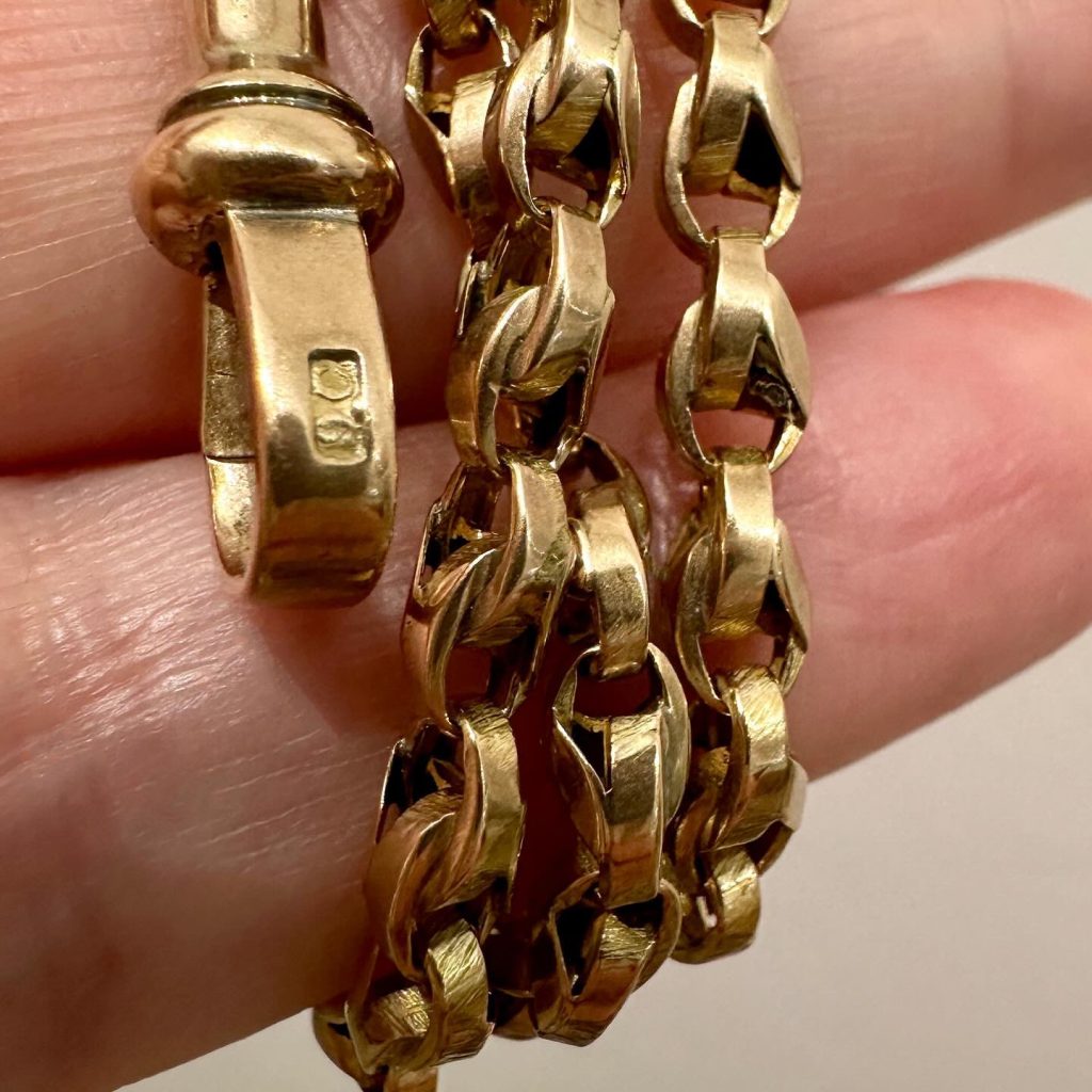 SOLD: Victorian rose gold tulip link chain, circa 1890 | Karen Deakin ...