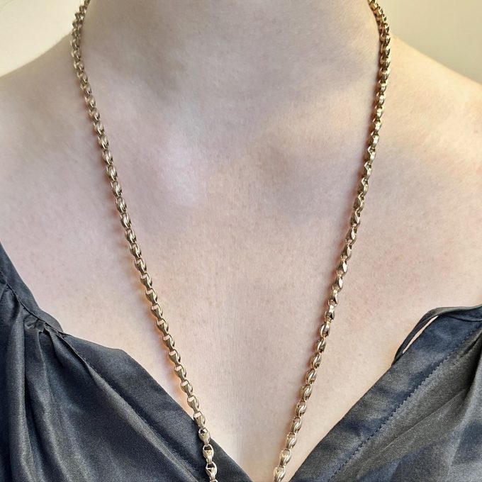 SOLD: Victorian rose gold tulip link chain, circa 1890 | Karen Deakin ...