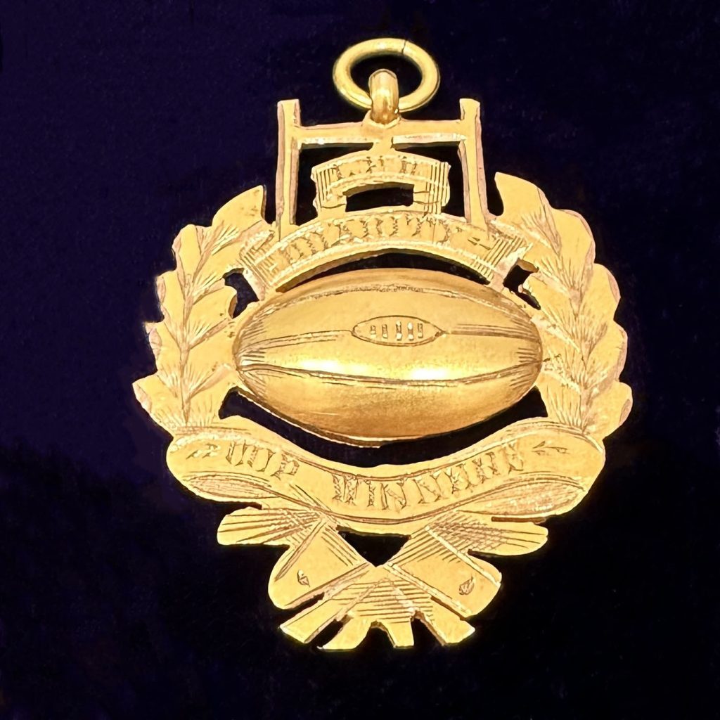 Edwardian gold rugby medal, inscribed 1918 – for sale at ...