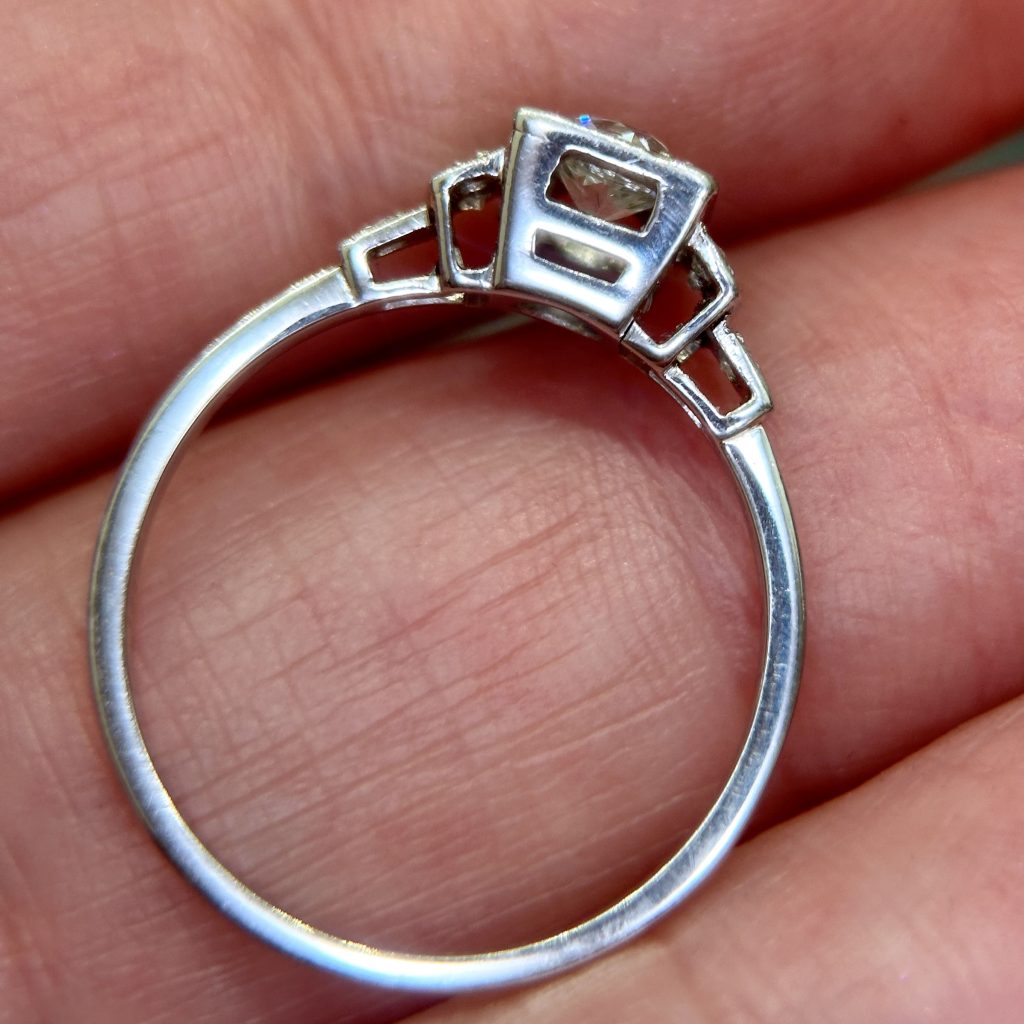 Art Deco square set diamond ring, circa 1930 | Karen Deakin Antiques